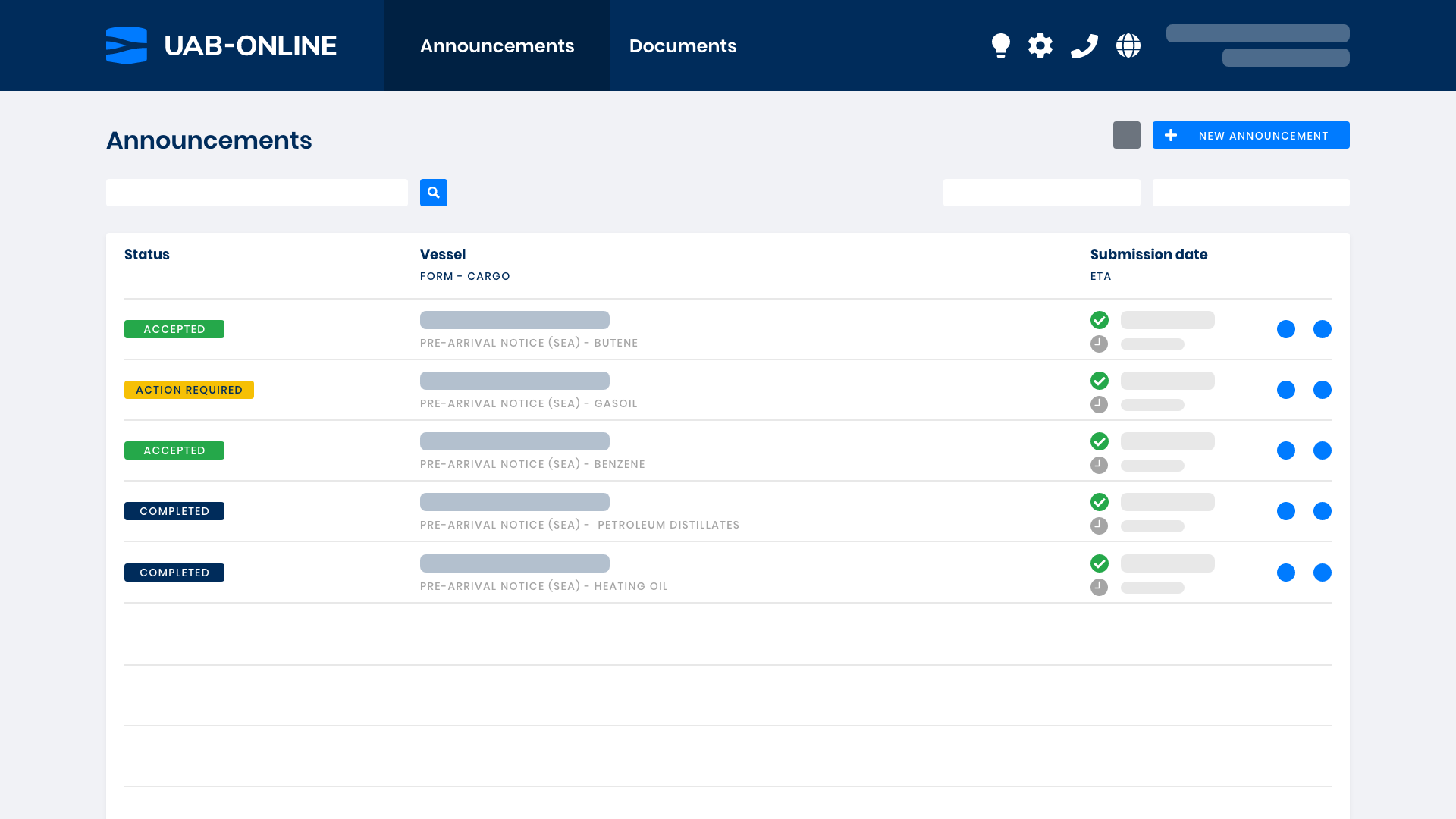 Software for sea terminals | UAB-Online